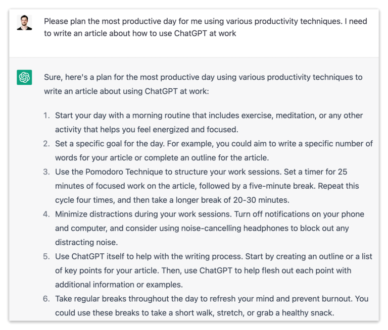 10 formas productivas de usar ChatGPT en el trabajo