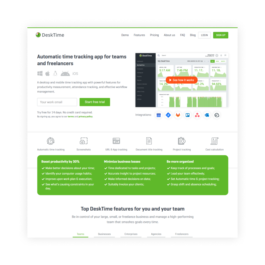 About DeskTime - one of the leading time tracking apps