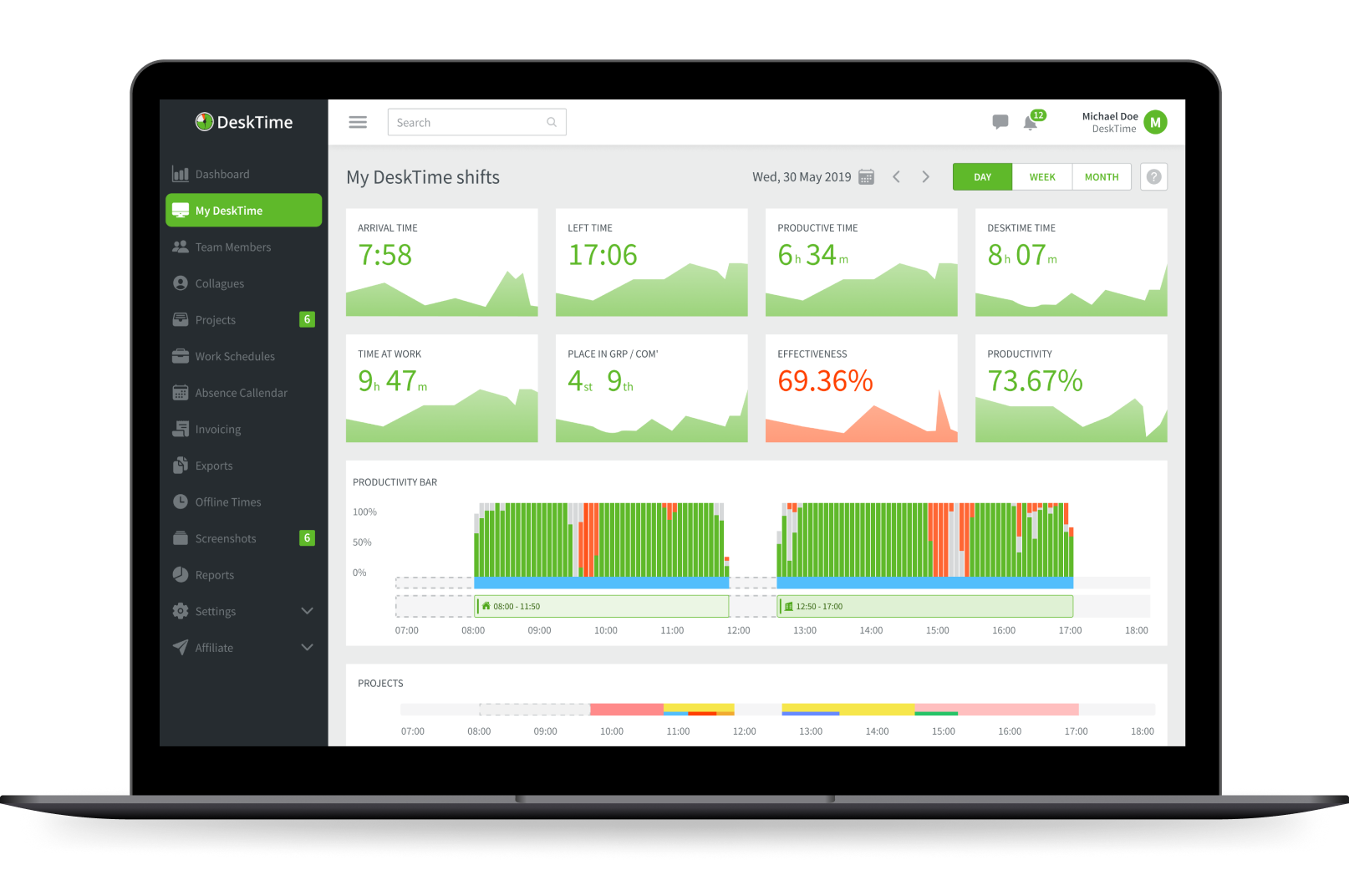 A time tracker app for your personal use